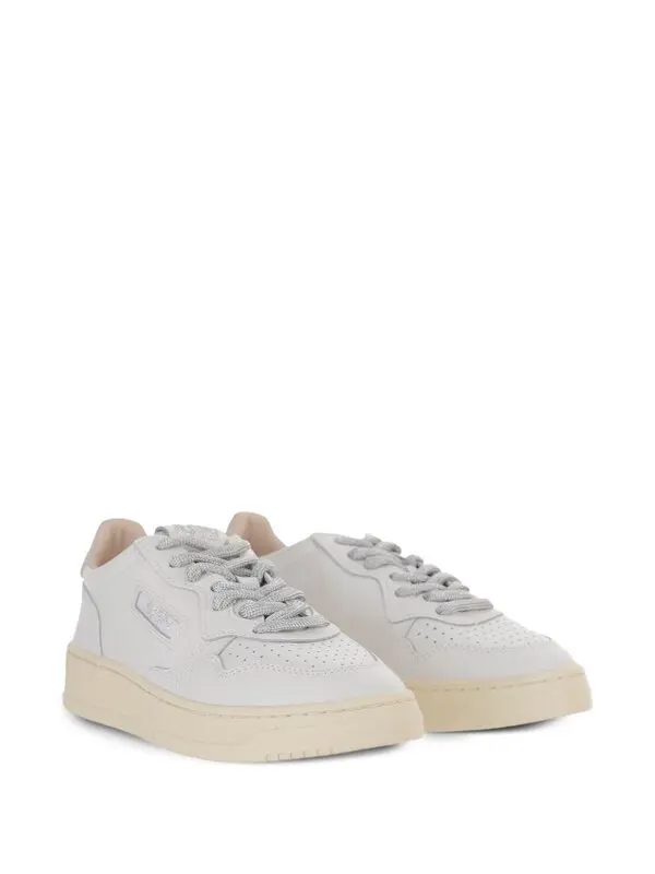 AUTRY Medialist Low Leather Sneakers - Silver