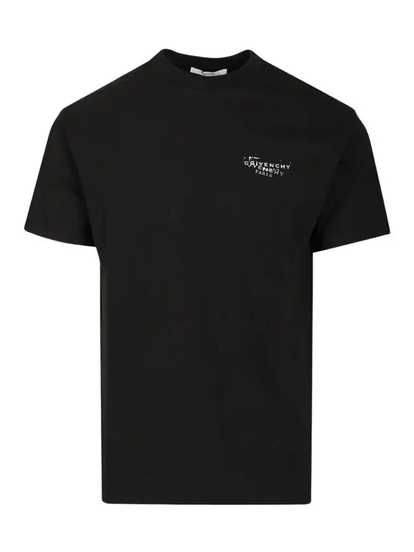 Givenchy Logo Cotton T-shirt - Black