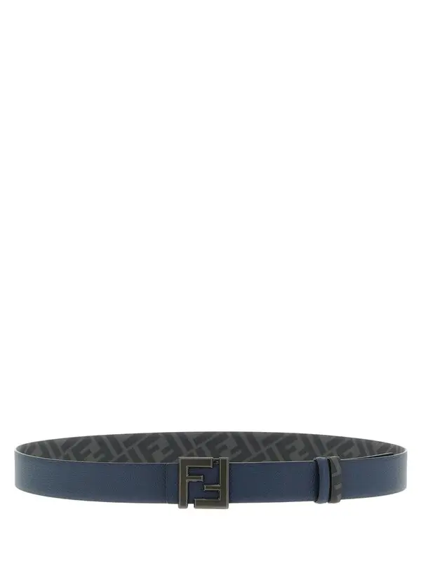 Fendi Leather Belt - Blue