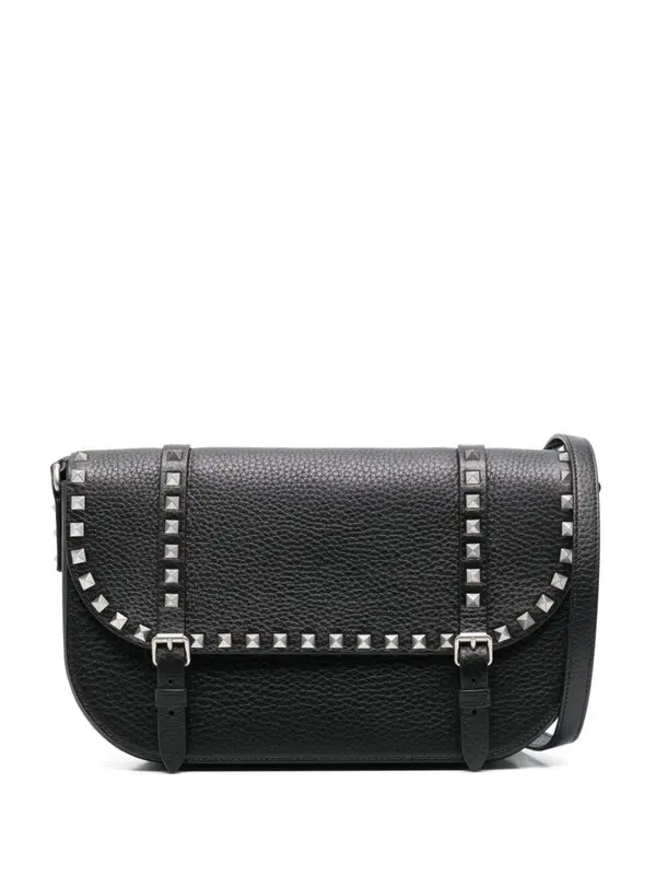 Valentino Garavani Leather Shoulder Bag - Black