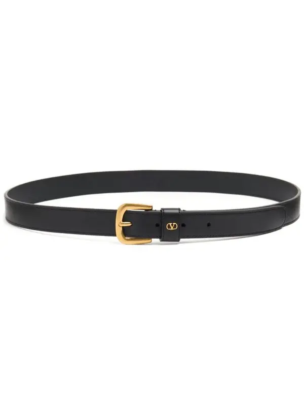 Valentino Garavani Leather Belt - Black