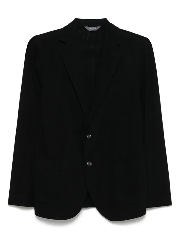 CIRCOLO 1901 Cotton Single-breasted Jacket - Black
