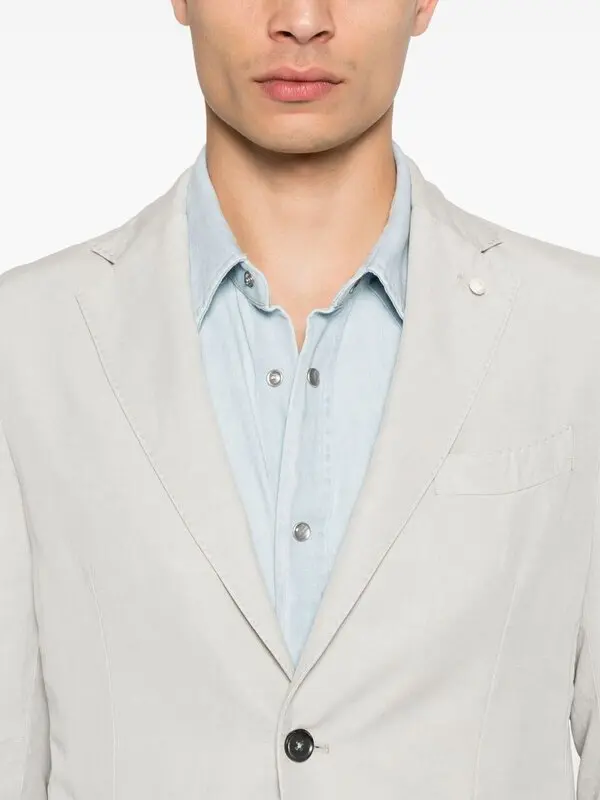 LUIGI BIANCHI Cotton Jacket - Grey
