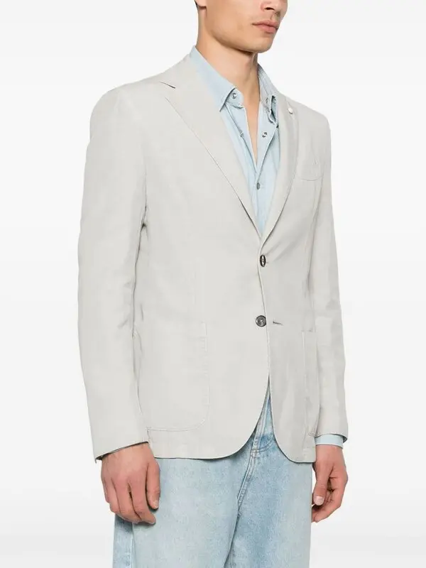 LUIGI BIANCHI Cotton Jacket - Grey