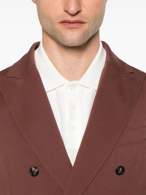 CIRCOLO 1901 Cotton Double-breasted Jacket - Brown
