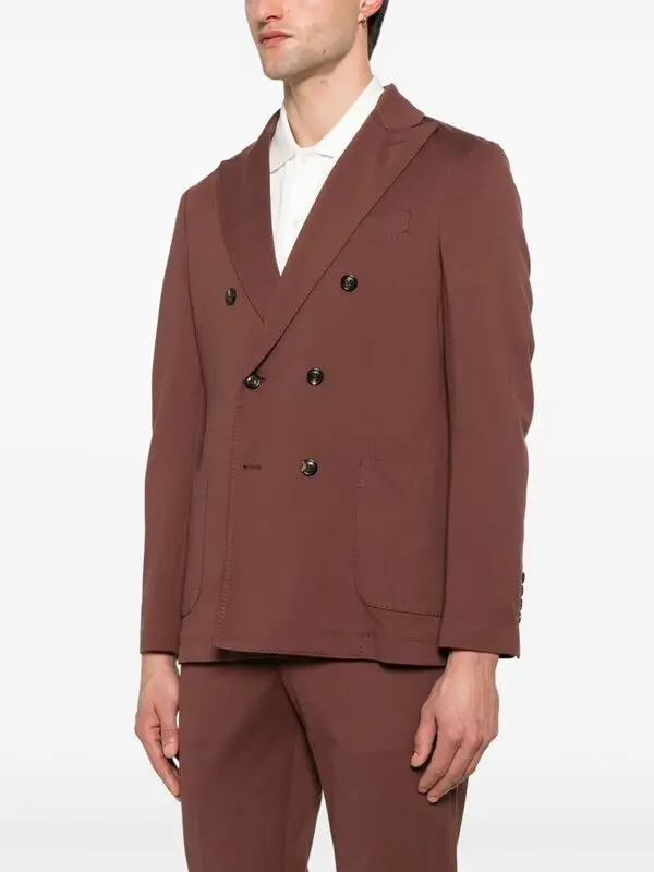 CIRCOLO 1901 Cotton Double-breasted Jacket - Brown