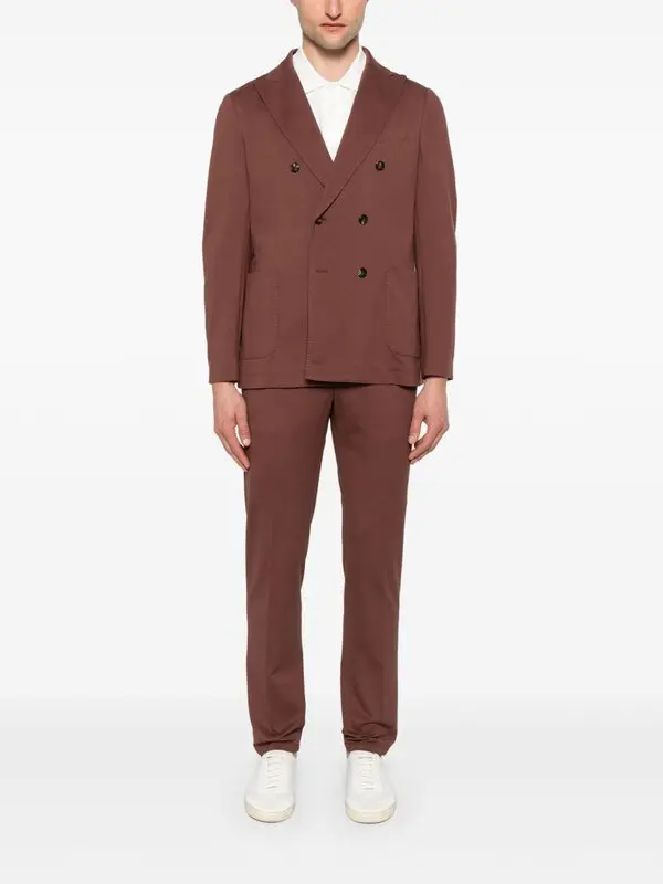 CIRCOLO 1901 Cotton Double-breasted Jacket - Brown
