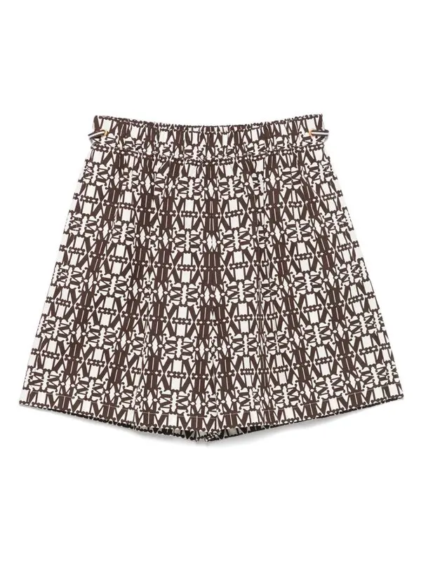 Max Mara Printed Cotton Shorts