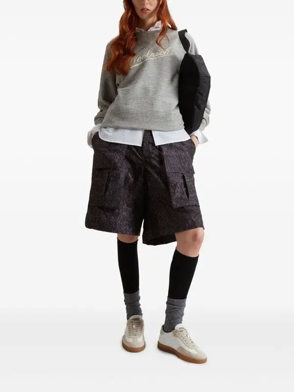 Woolrich Logo Cotton Sweatshirt - Grey