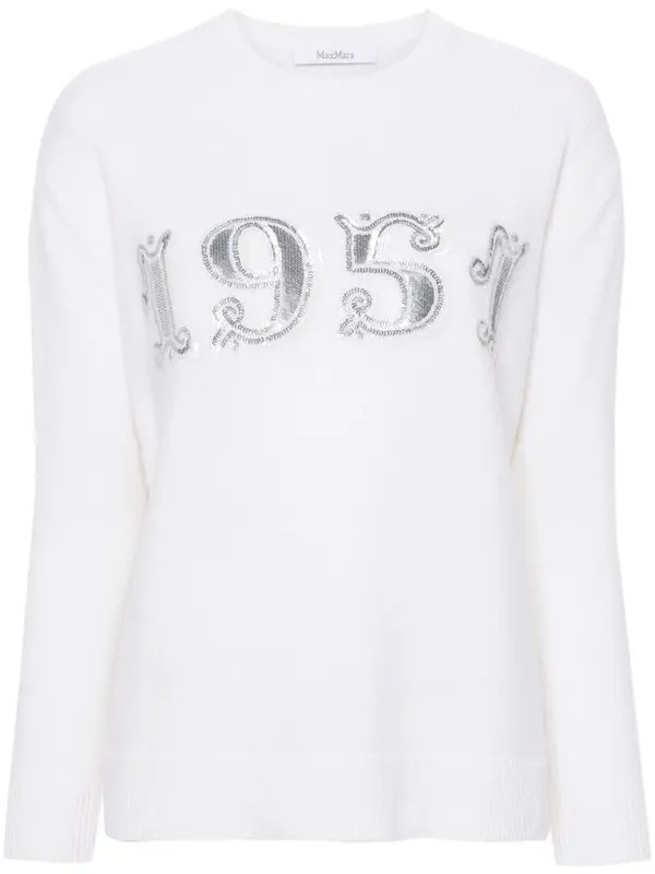 Max Mara Wool And Cashmere Blend Sweater - White