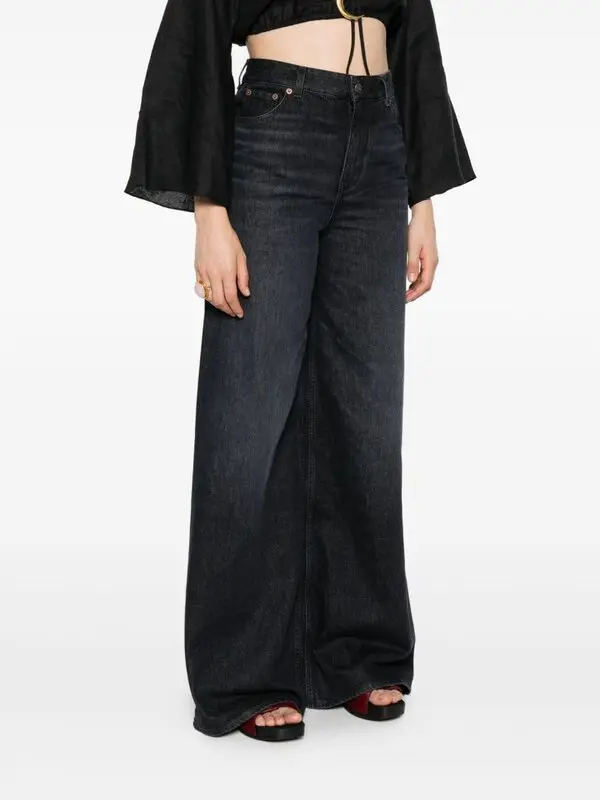 Chloé Wide-leg Denim Jeans - Black