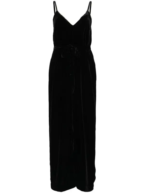 GOLDHAWK Velvet Jumpsuit - Black