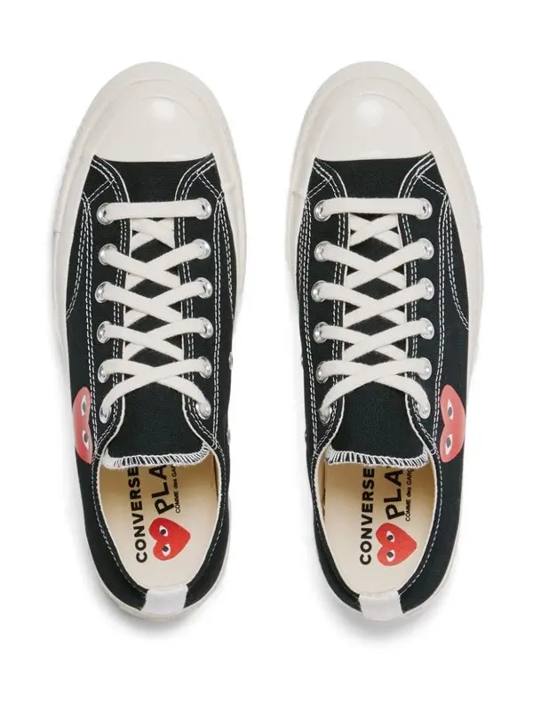 Play Comme Des Garcon Chuck 70 Sneakers - Black