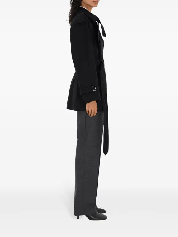 Burberry Cotton Trench Coat - Black