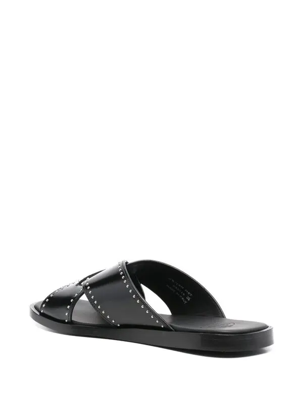Church's Leather Flat Sandals - Black