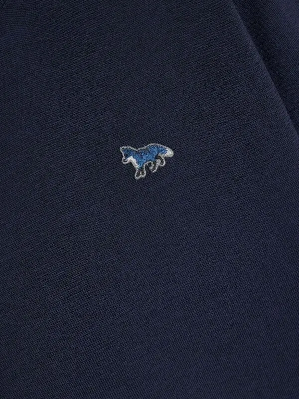 Maison Kitsuné Baby Fox Wool Jumper - Blue