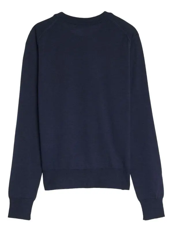 Maison Kitsuné Baby Fox Wool Jumper - Blue