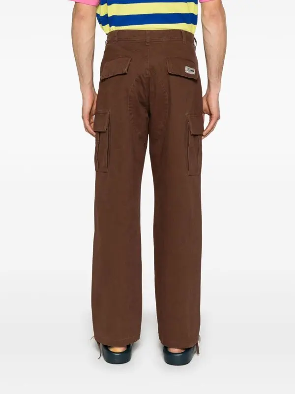 ICECREAM Running Dog Cargo Trousers - Brown