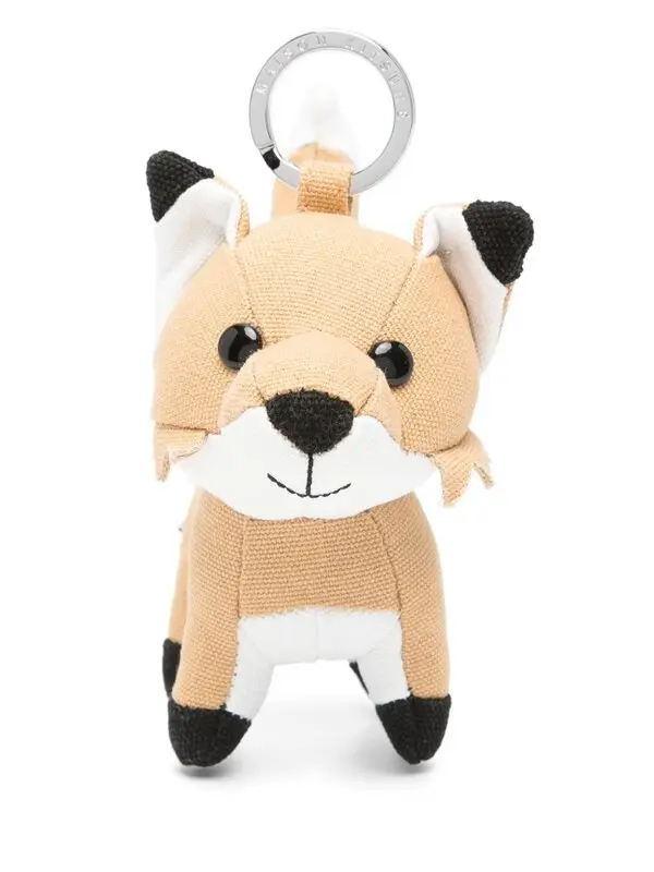 Maison Kitsuné Fox Bag Charm - Beige