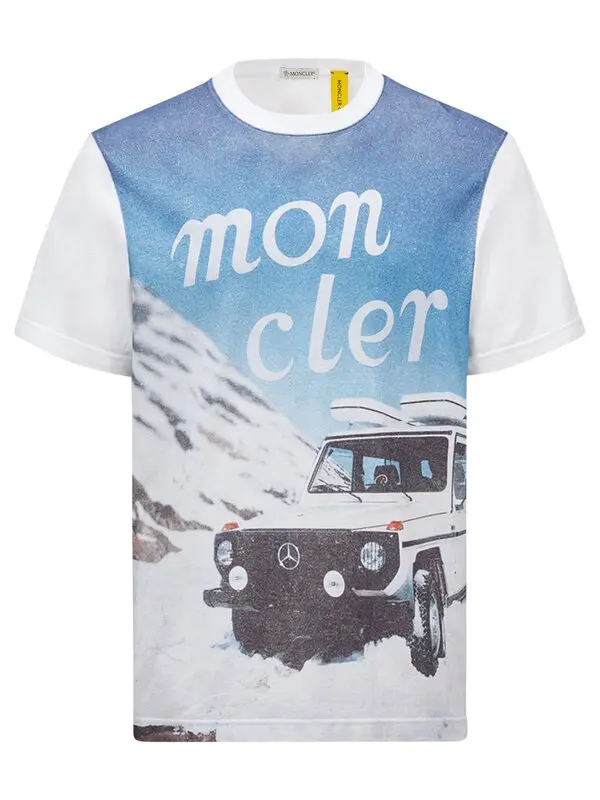 MONCLER X MERCEDES-BENZ BY NIGO Printed T-shirt - White