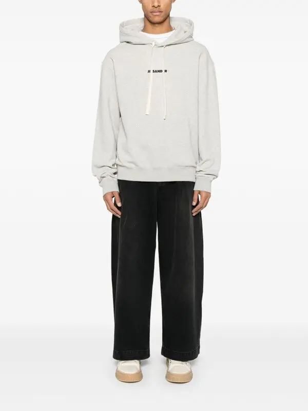 JIL SANDER Logo Sweatshirt - Grey