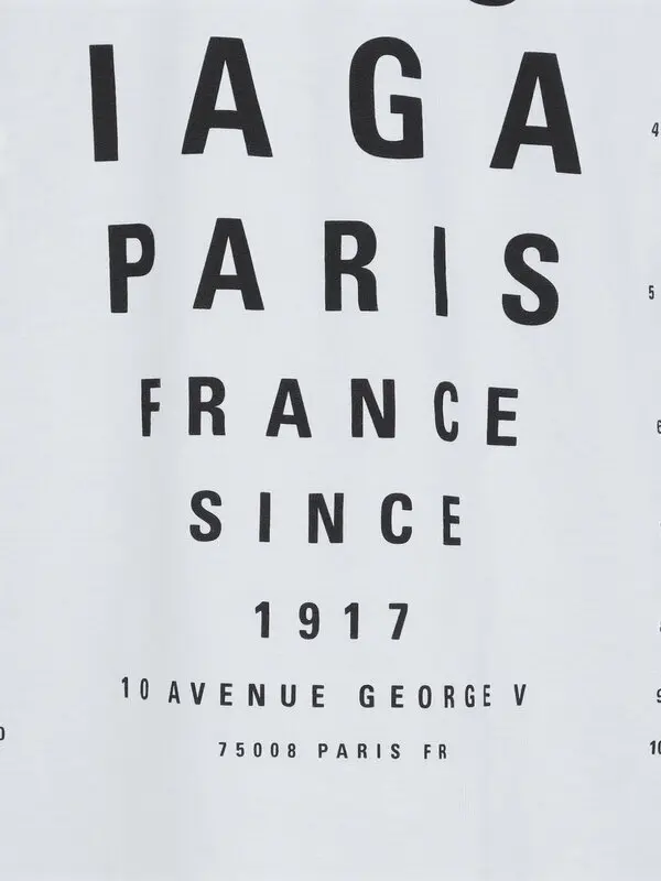 Balenciaga Optical Cotton T-shirt - White
