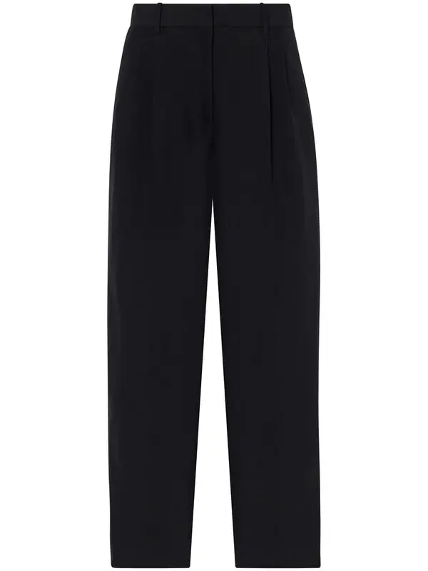 THE ROW Lilas Wool Blend Trousers - Black