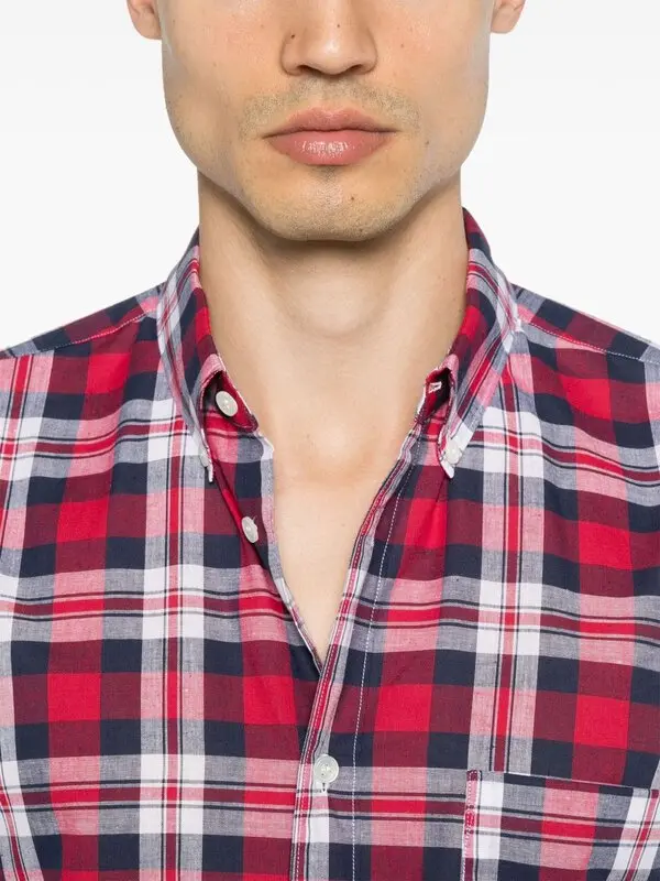 Comme Des Garçons Tartan Pattern Shirt