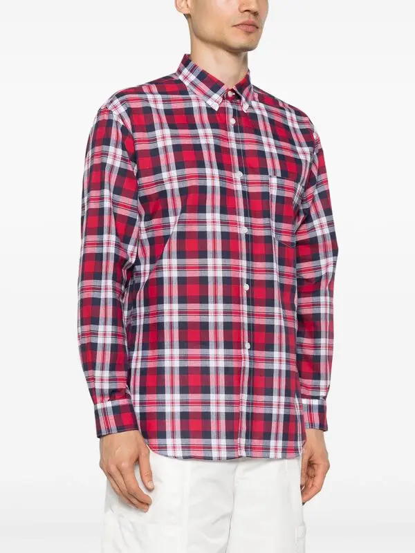 Comme Des Garçons Tartan Pattern Shirt