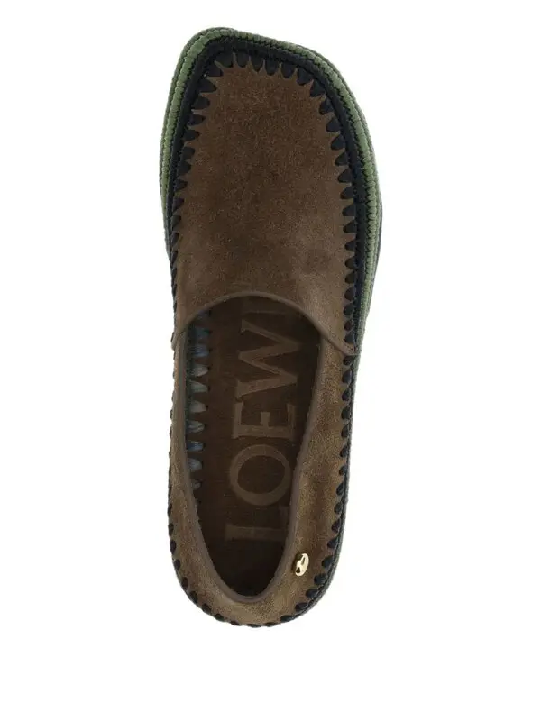 Loewe Rio Suede Espadrilles - Brown