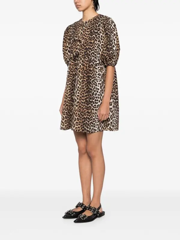 GANNI Organic Cotton Mini Dress - Multi