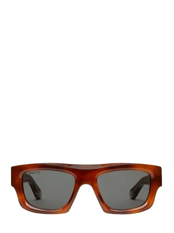 Gucci Rectangular Sunglasses - Brown