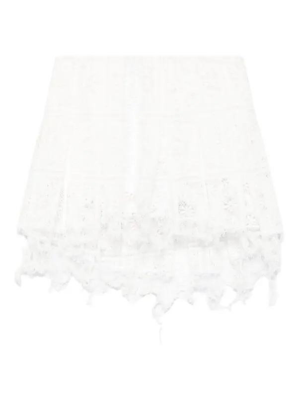Loewe Cotton Mini Skirt - White