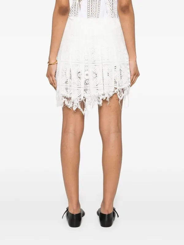 Loewe Cotton Mini Skirt - White