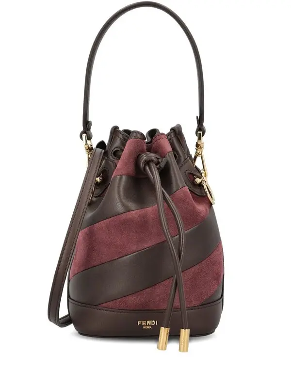 Fendi Mon Tresor Mini Leather Bucket Bag - Brown