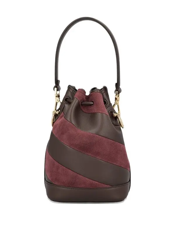 Fendi Mon Tresor Mini Leather Bucket Bag - Brown