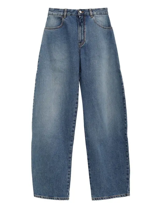 Alaïa Low Round Denim Jeans