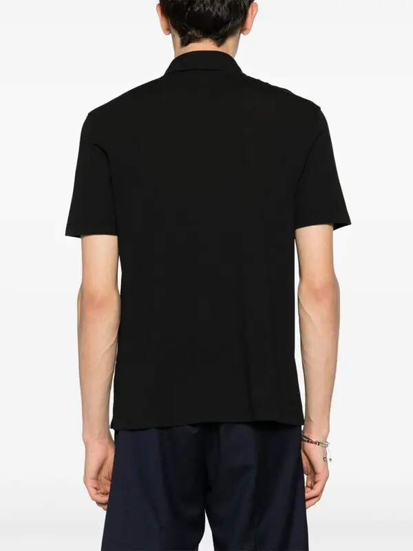 DRUMOHR Cotton Polo Shirt - Black