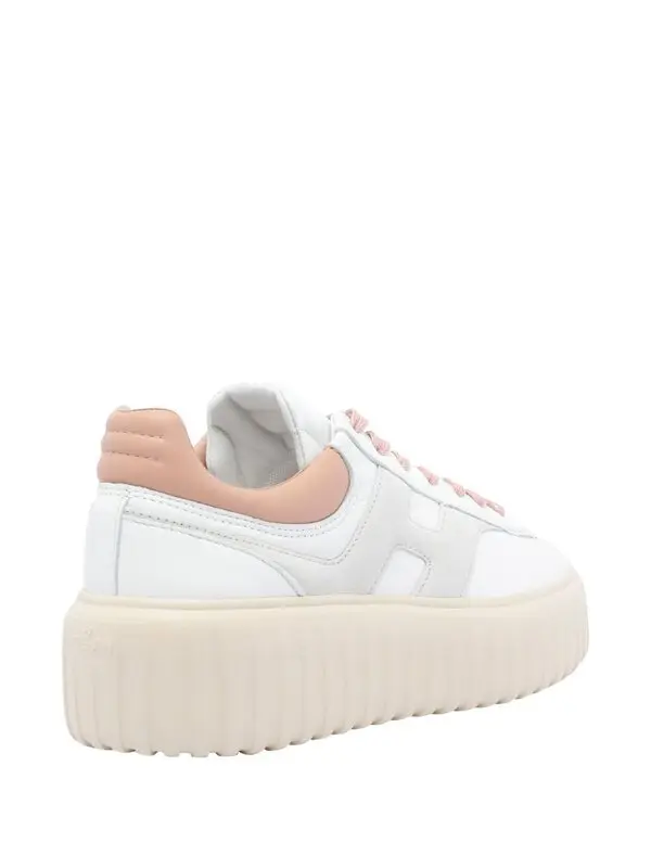 Hogan H-stripes Leather Sneakers - Pink