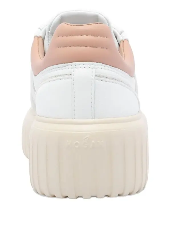 Hogan H-stripes Leather Sneakers - Pink