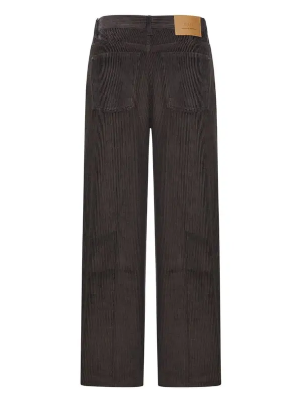 Ami Cotton Corduroy Trousers - Grey