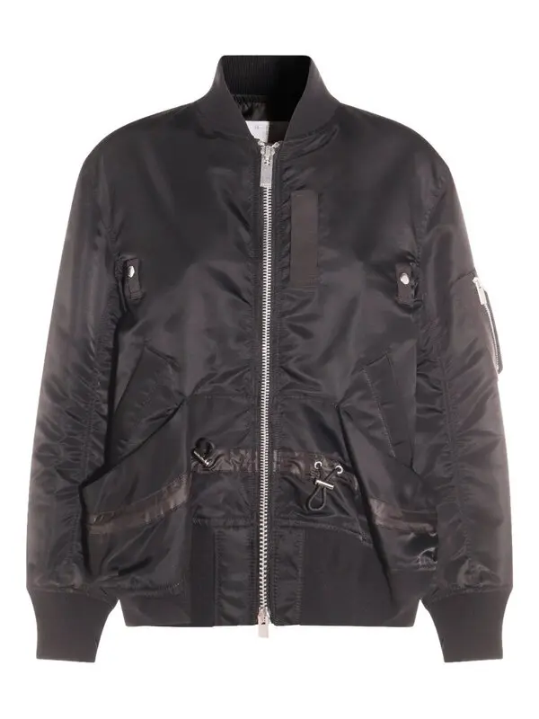 Sacai Nylon Bomber Jacket - Black