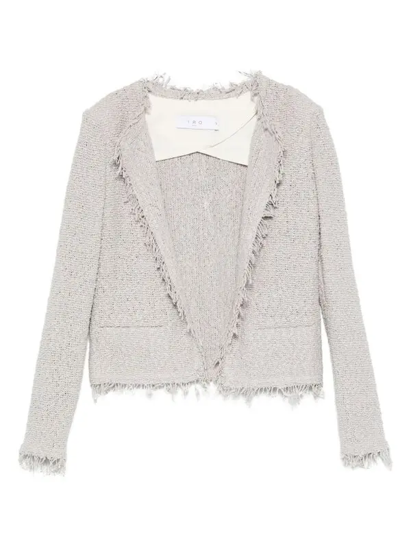 IRO PARIS Shavani Cotton Jacket - Grey