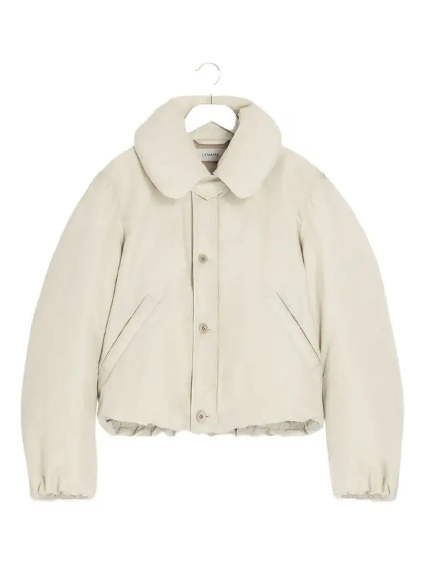 LEMAIRE Short Puffer Jacket - White