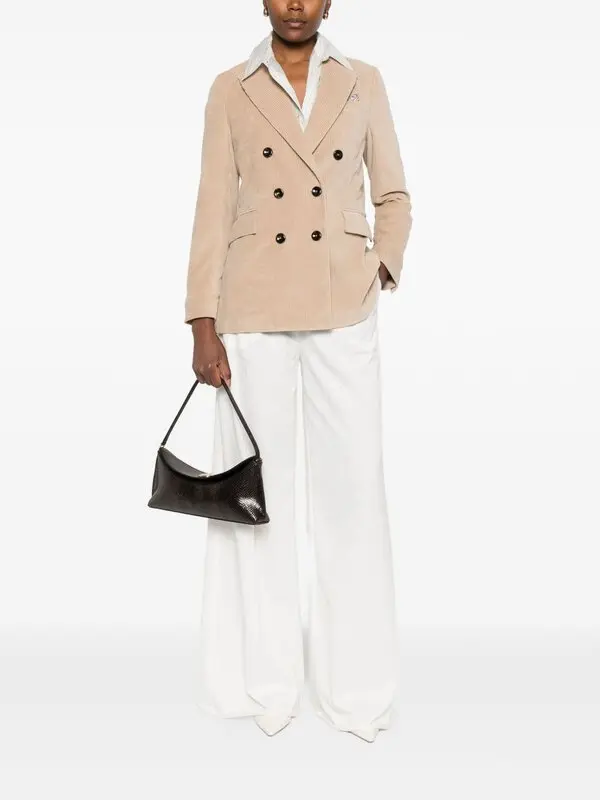 CIRCOLO 1901 Cotton Double-breasted Jacket - Beige