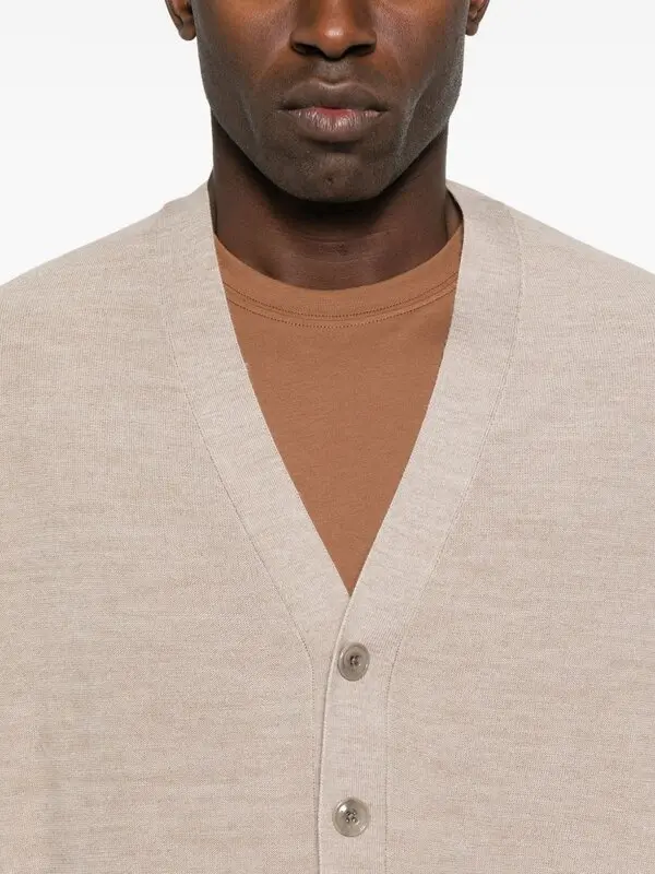 LEMAIRE Wool Blend Cardigan - Grey