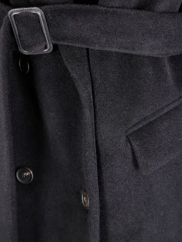 Tagliatore Wool Double-breasted Coat - Black