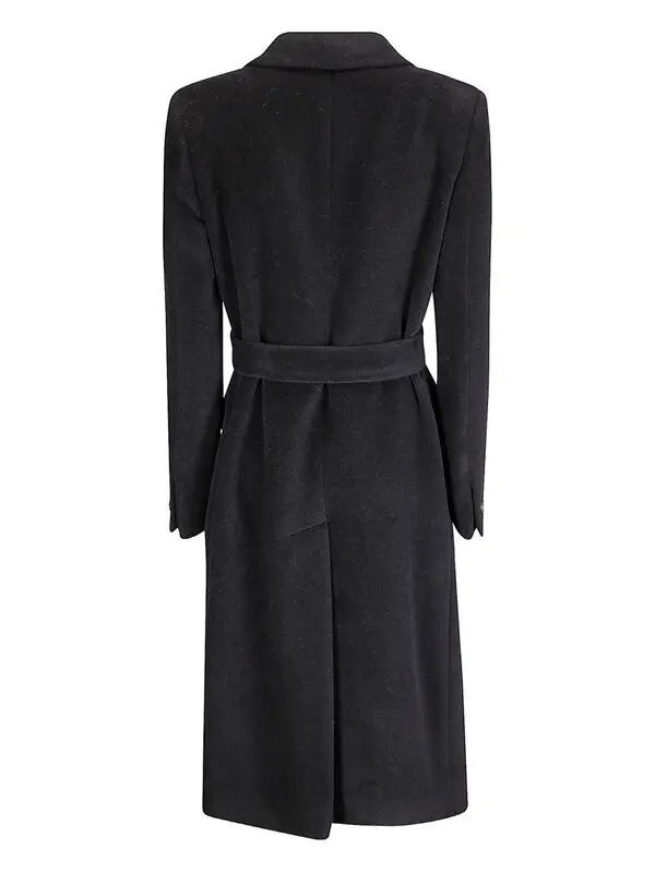 Tagliatore Wool Double-breasted Coat - Black