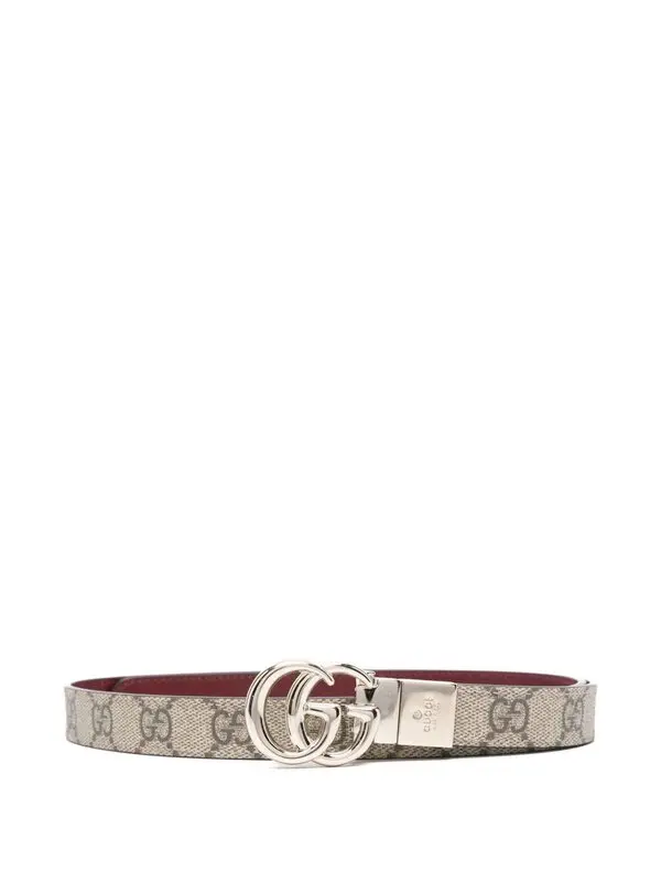 Gucci Gg Marmont Reversible Belt - Red