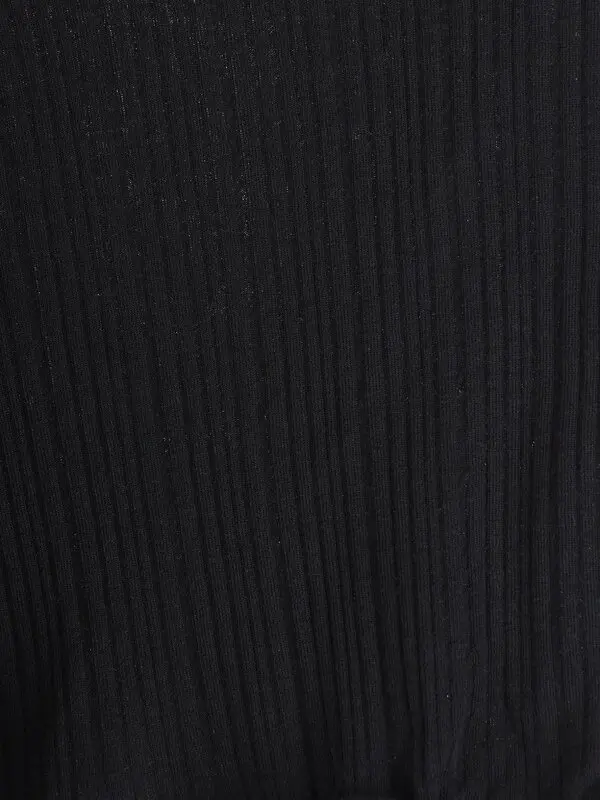 Fendi V-necked Wool Sweater - Black